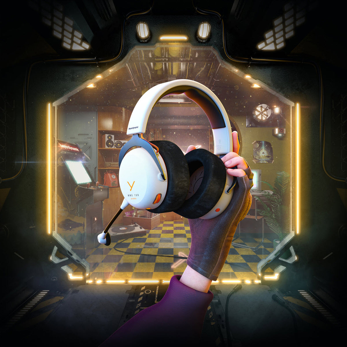 MMX 150 Wireless Multi Platform Low Latency Gaming Headset. Arctic Whi